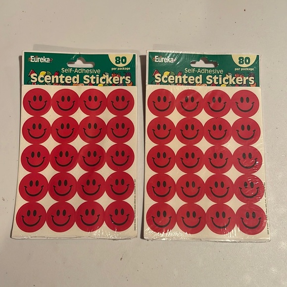 Other | Eureka Scented Sticker Packs Red Smiley Faces | Poshmark